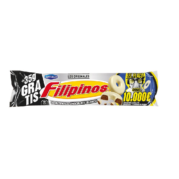 Galletas ARTIACH FILIPINOS chocolate blanco 93 g :: A Souto Importers